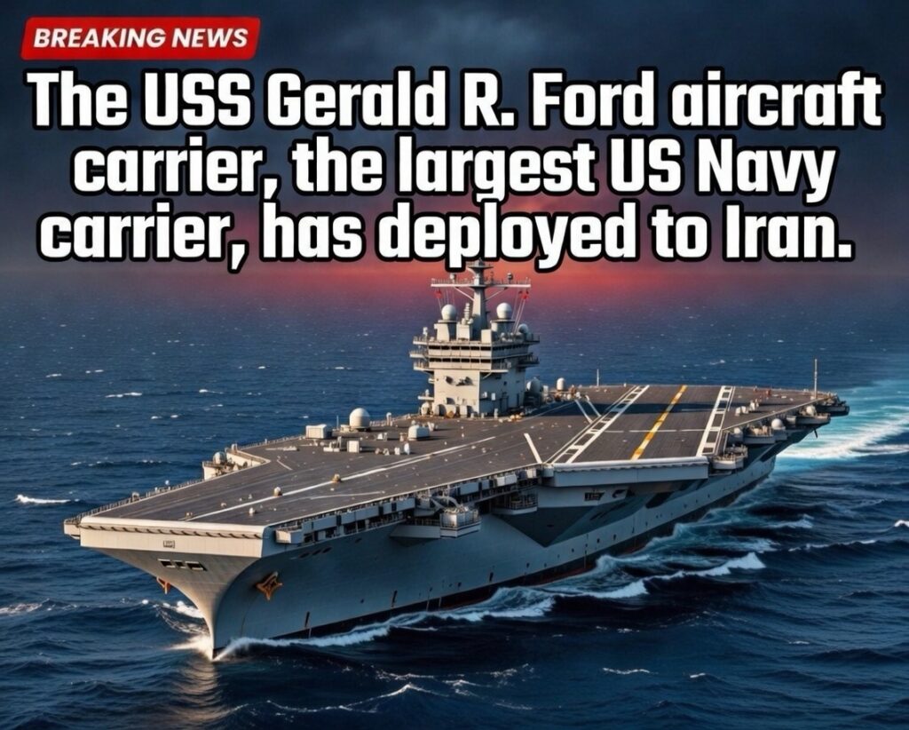 The USS Gerald R. Ford aircraft carrier, the largest US Navy carrier ...