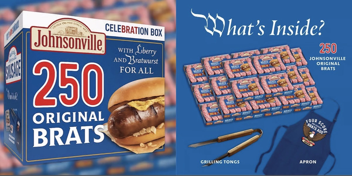 Johnsonville Drops 250-Brat Celebration Box at Sam’s Club - Heritage ...